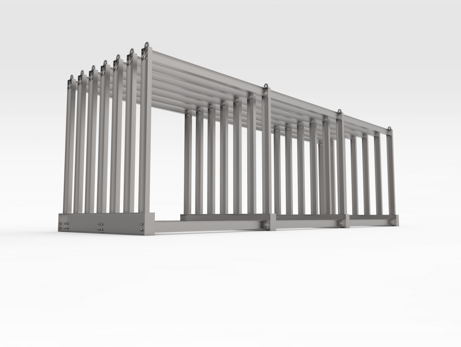 Vertical Storage Rack, Steel Plate - Bend-tech Group